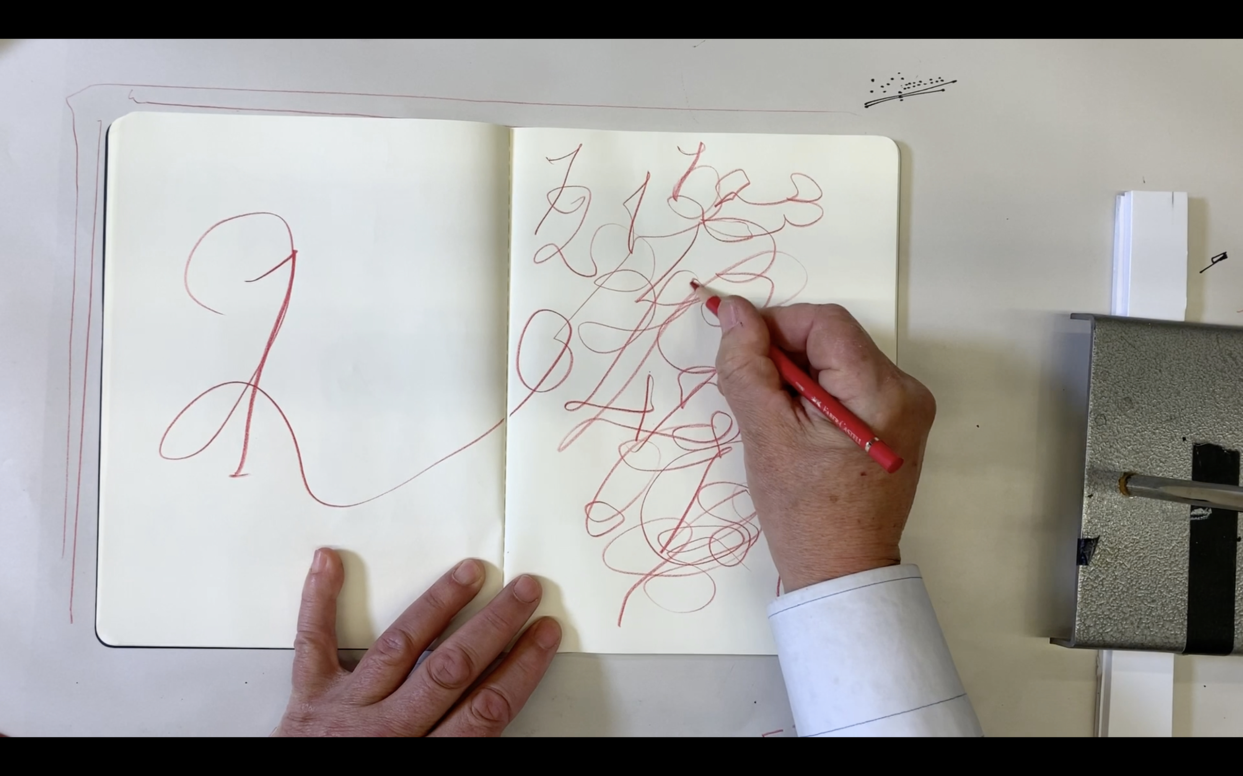 Cursive counting | Kentridge.studio